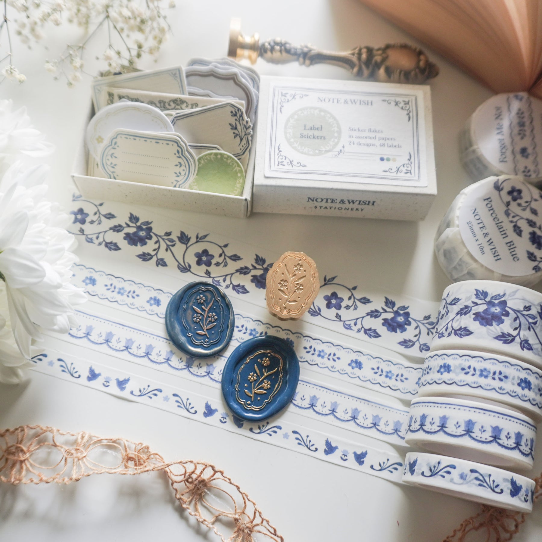Note & Wish - Original design washi tapes and sealing stamps– Note And Wish